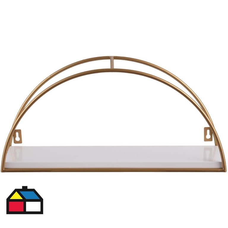 Repisa decorativa metálica 40x12x19 cm | Sodimac - Falabella