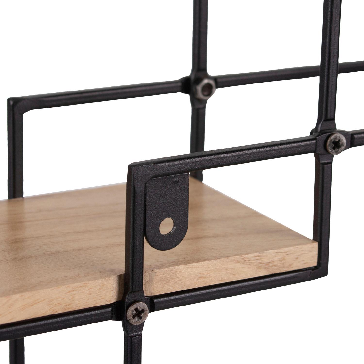 Repisa Melamina 3 Nivel(es) 35x21x11 cm Beige/Negro | Sodimac - Falabella