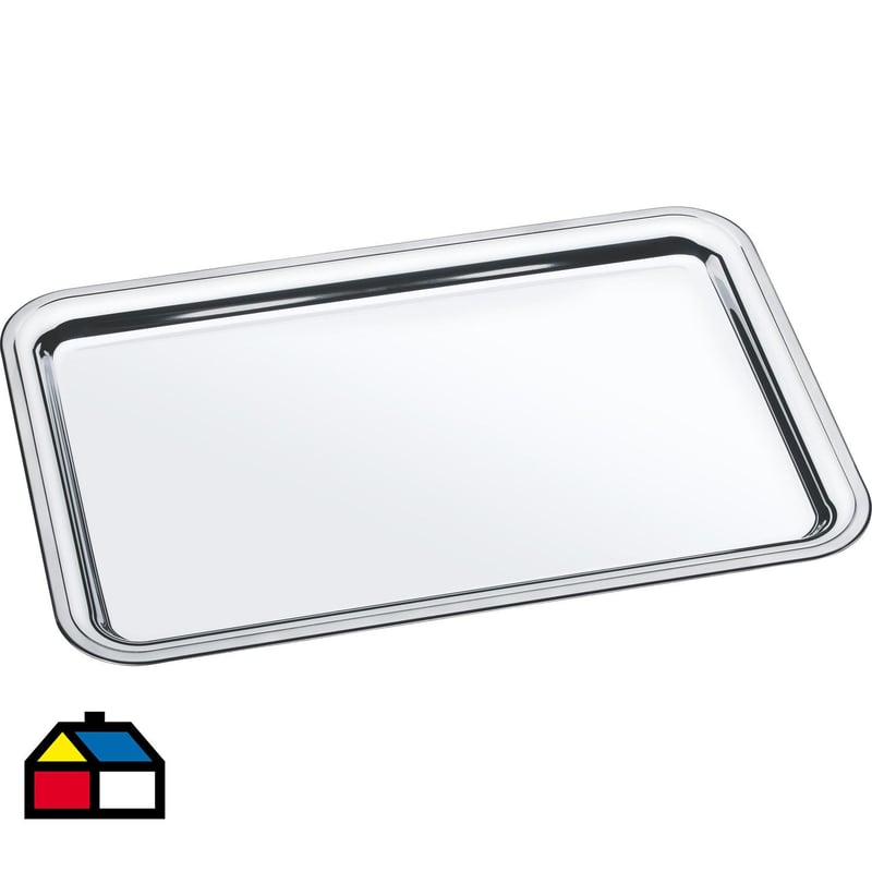 Bandeja acero inoxidable rectangular | Sodimac - Falabella