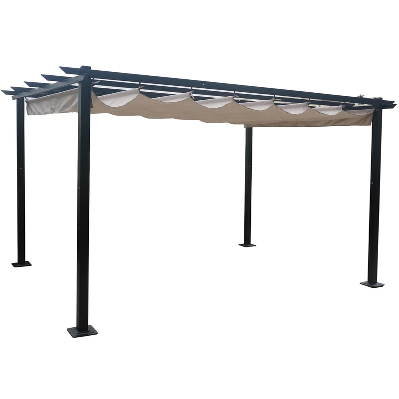 Pérgola 3x4 m con tela retráctil | Sodimac Chile