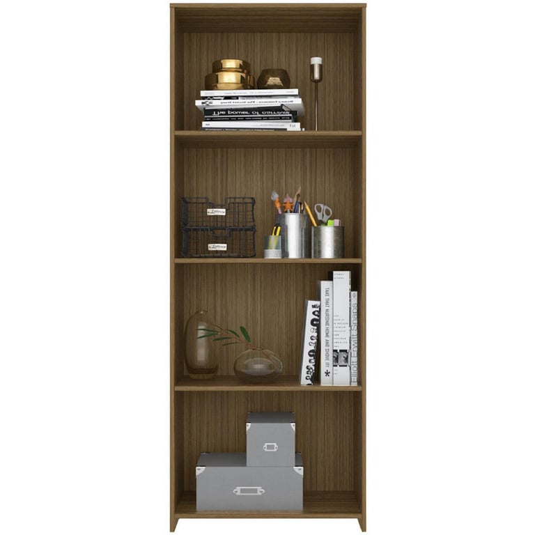 Librero MDF 4 Nivel(es) 60.4x162.5x26 cm Castaño | Sodimac - Falabella
