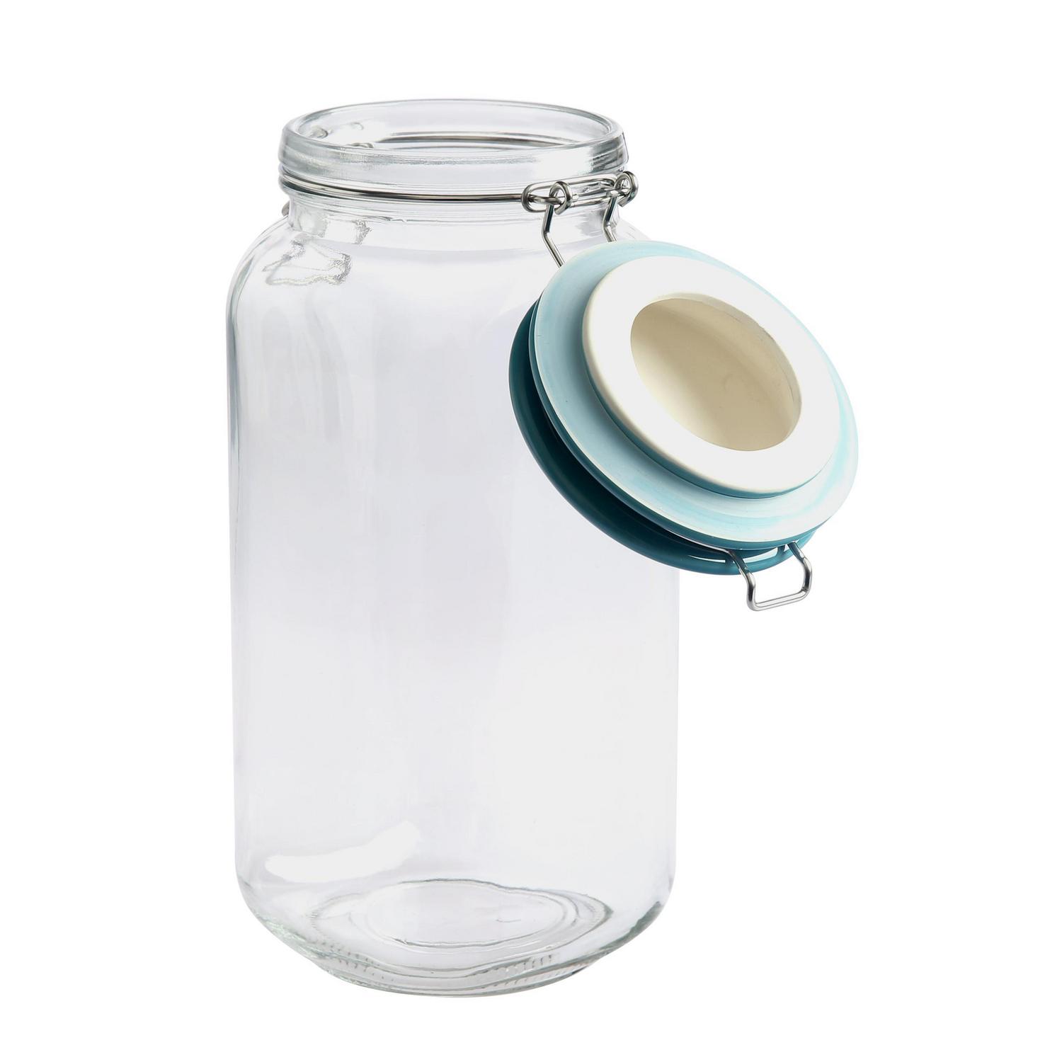 Frasco vidrio 2,1 l tapa clip naranjo | Sodimac - Falabella