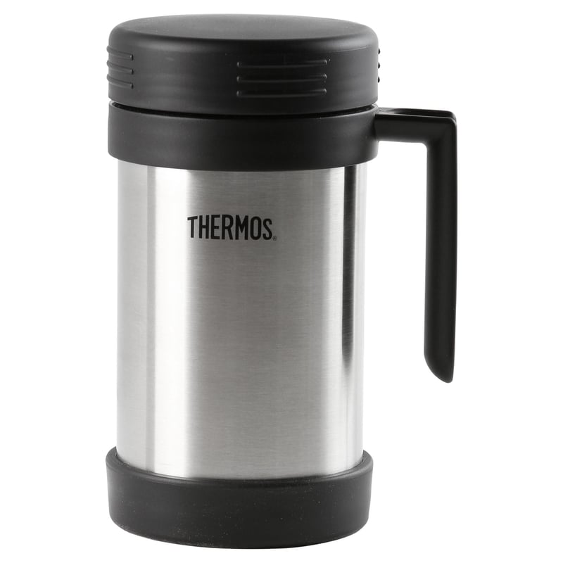 Termo para Comida 470 ml Acero Inoxidable Plateado/ Negro | Sodimac ...