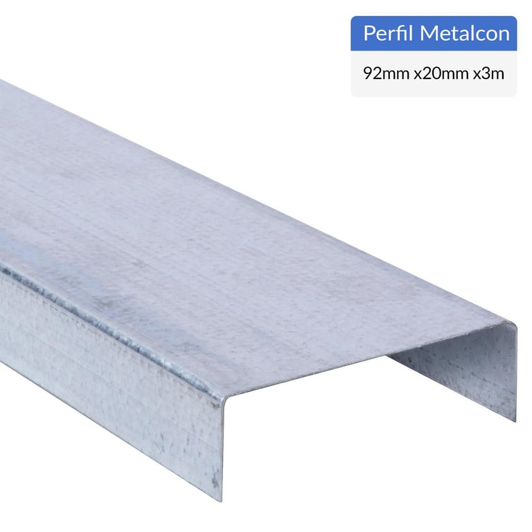 Perfil U Metalcon Estructural Metal 92x20x0.85 mm 3 m | Sodimac - Falabella