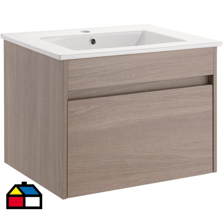 Mueble vanitorio siri 75x45x45 cm 1 cajón café | Sodimac - Falabella
