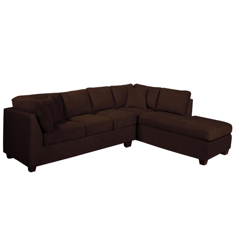 Sofá Seccional 4 cuerpos Padua 212x90x280 cm Chocolate | Sodimac - Falabella