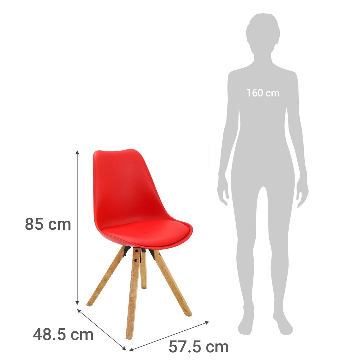 Silla Madera Color Rojo | Sodimac - Falabella