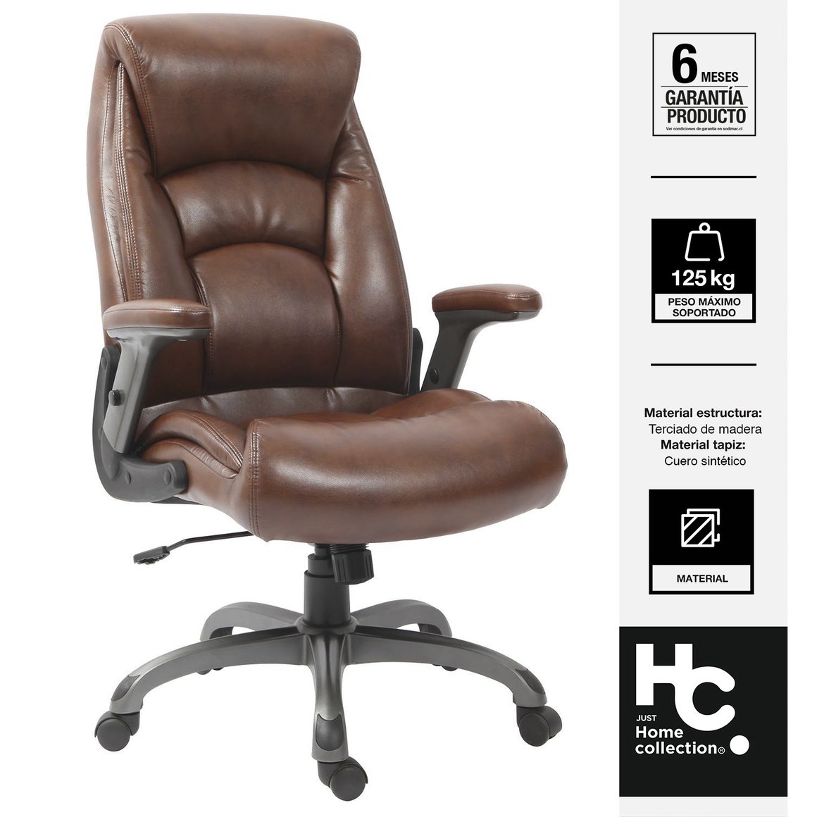 Silla Escritorio Toscana Café | Sodimac - Falabella
