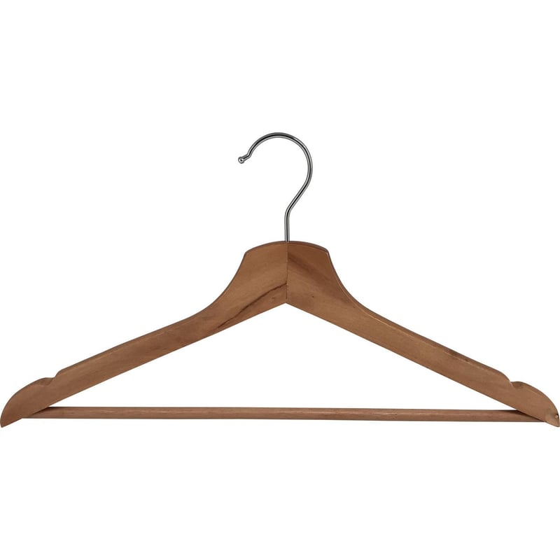 Set de 8 Colgadores para Ropa Madera Natural | Sodimac - Falabella