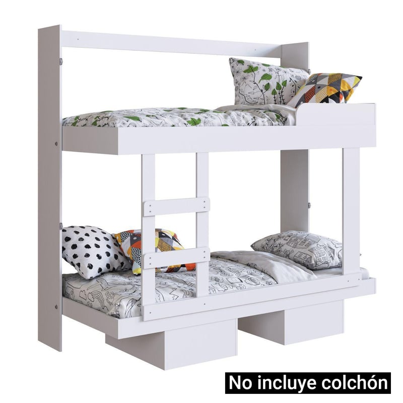 Camarote plegable 1 plaza blanco 190x196x97 cm | Sodimac - Falabella