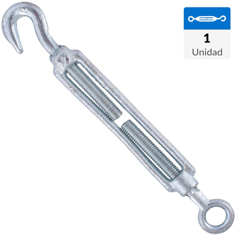 Tensor gancho-ojo 5/16" acero gris | Sodimac - Falabella