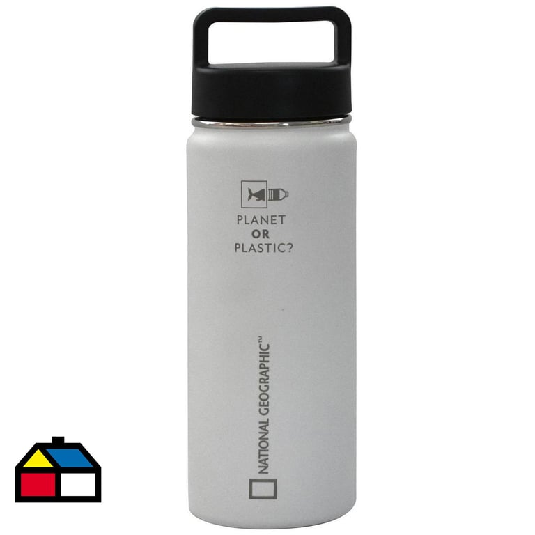 Botella metálica 500 ml blanco | Sodimac - Falabella