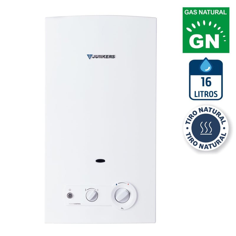 Calefont Gas Natural 16 Litros Tiro Natural Ionizado | Sodimac - Falabella