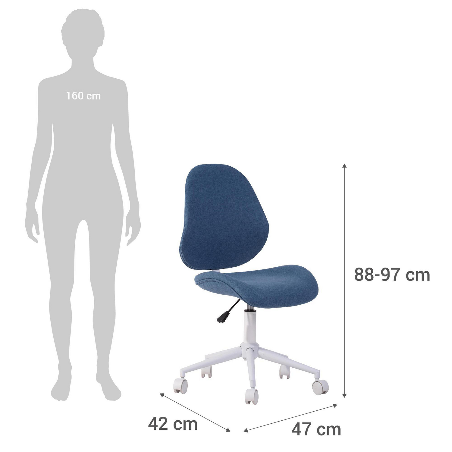 Silla PC Jojoba Azul | Sodimac - Falabella