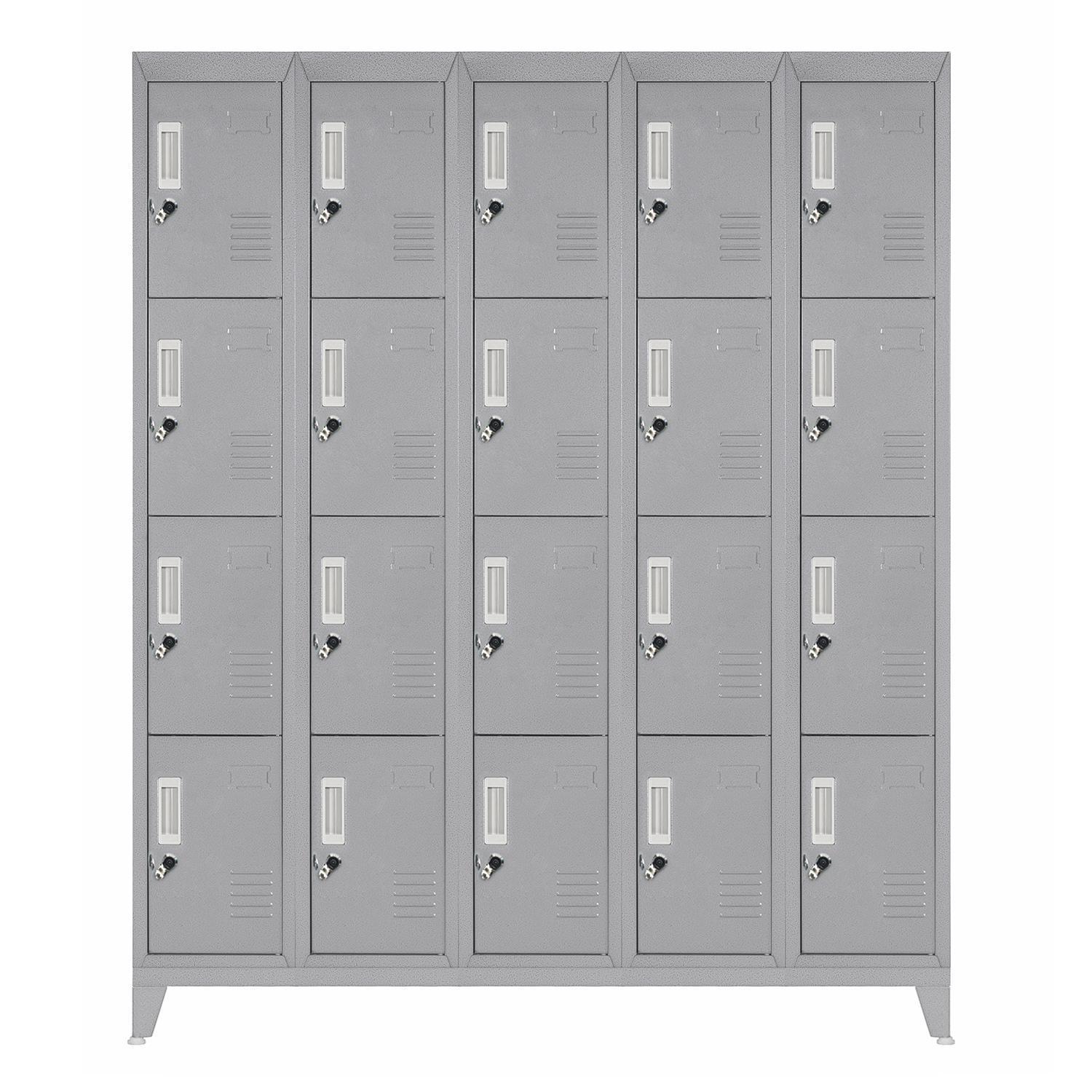 Locker 20 Puerta(s) 20 Cajon(es) 20 Repisa(s) 137xx45 cm Gris | Sodimac ...