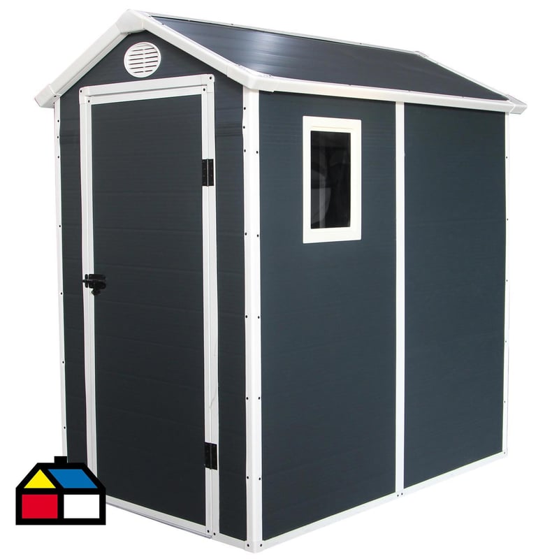 Bodega jardín 192x134x204 cm Gris oscuro | Sodimac - Falabella