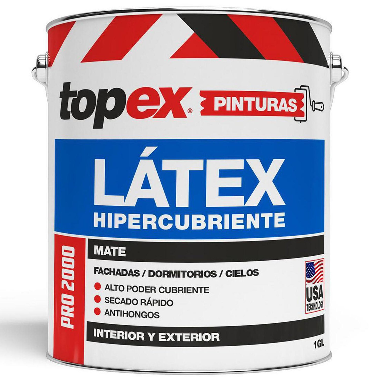 Pintura Látex Pro 2000 Mate 1 galón(es) Rojo Colonial | Sodimac - Falabella