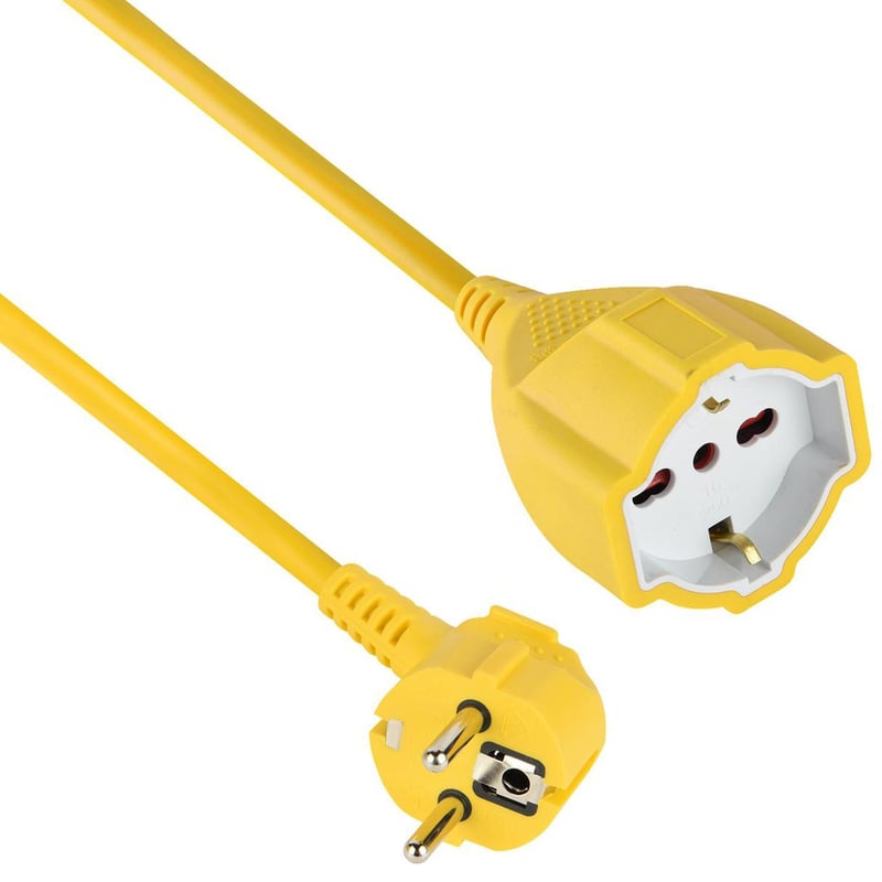 Extensión Eléctrica Shuko 16A 4 Toma(s) 10 m Amarillo | Sodimac - Falabella