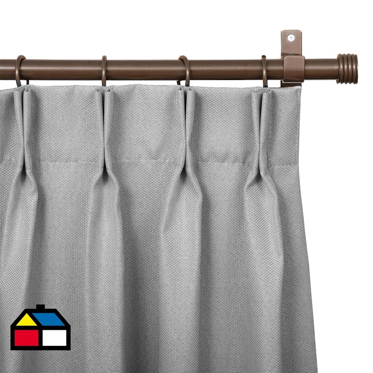Cortina Tela SunOut Gris/Plata Ancho 100 cma200 cm Alto 261 cma320 cm ...