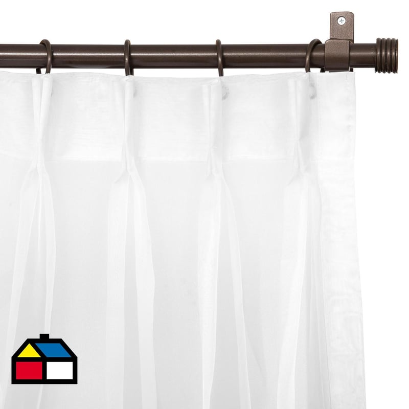 Cortina Tela Italiana Blanco Ancho 100 cma200 cm Alto 241 cma260 cm ...