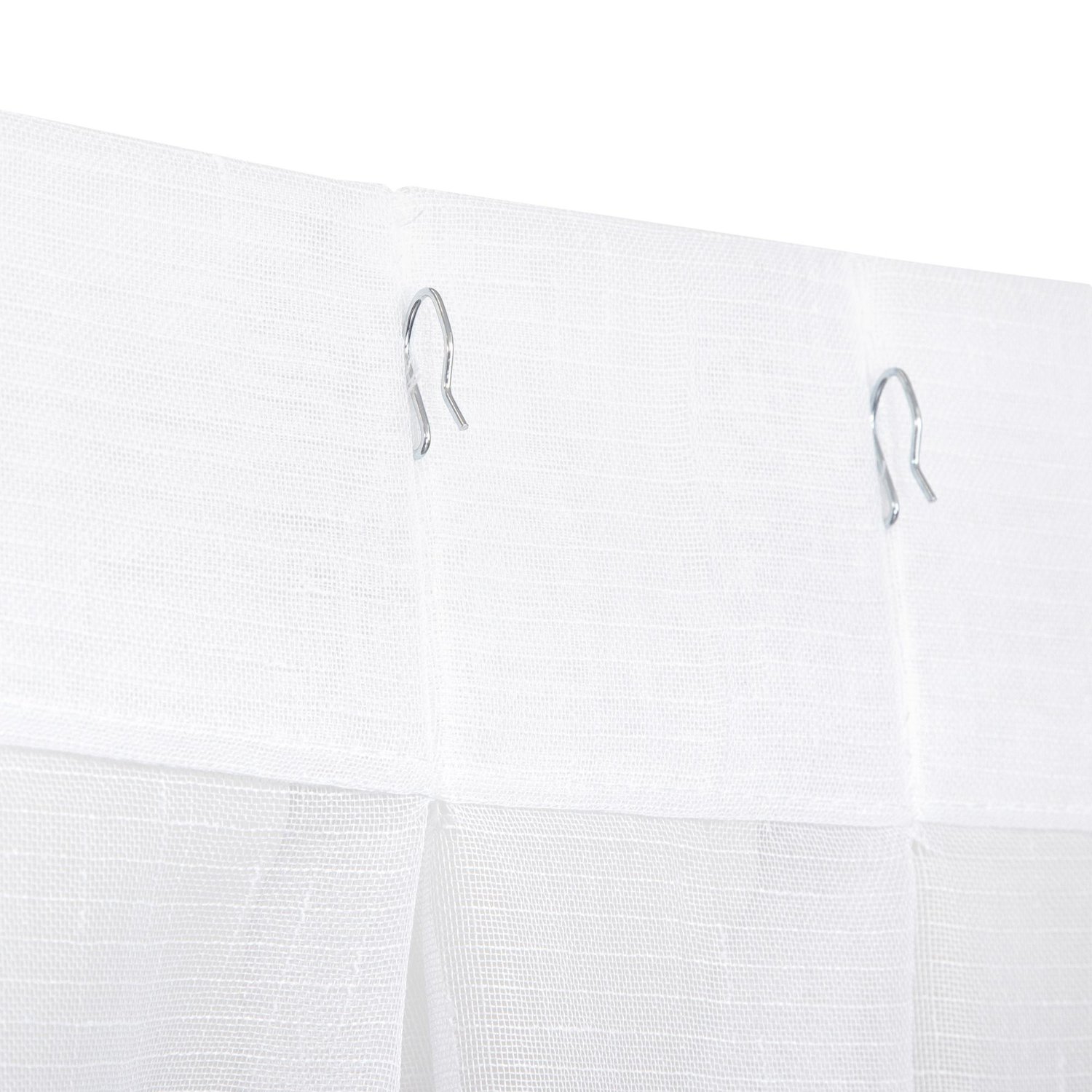 Cortinas de Telas Modelo Velo Gaza Color Blanco Con Instalación Y Riel ...