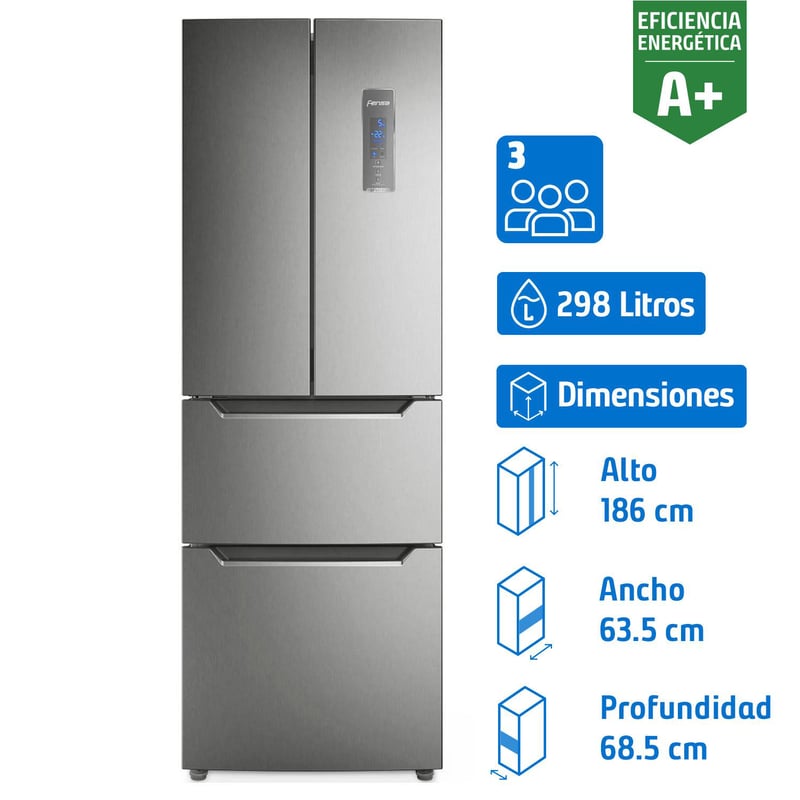 Refrigerador Multidoor No Frost 298 Litros Inox DM64S | Sodimac - Falabella