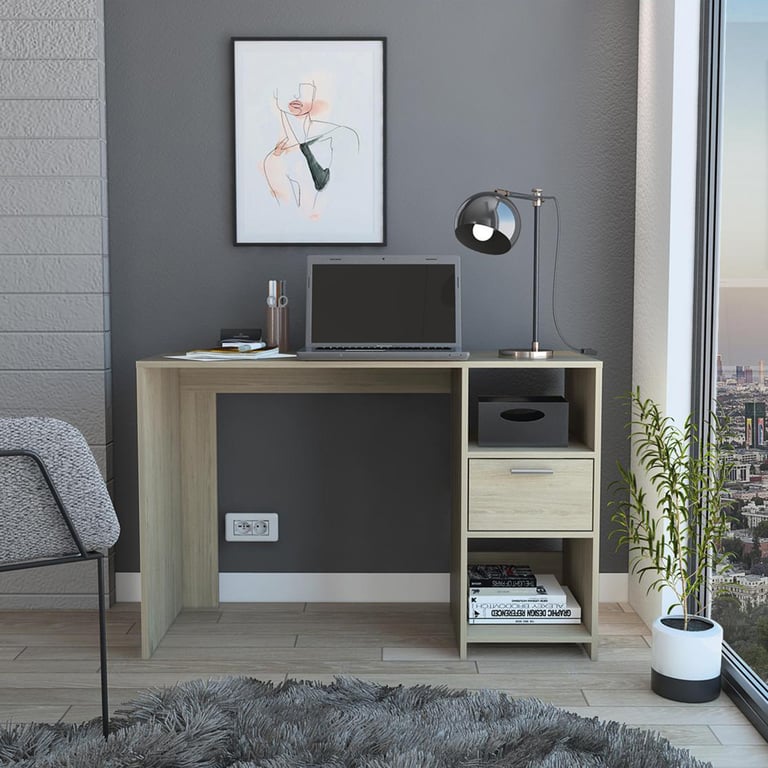 Escritorio 43,6x110x73 cm melamina rovere | Sodimac - Falabella