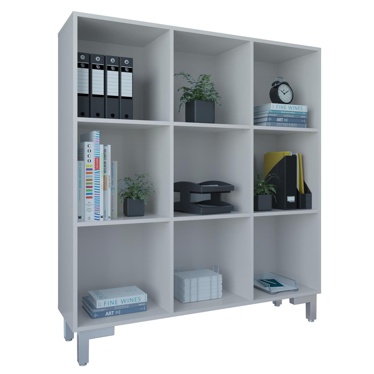 Librero 9 Nivel(es) 114x127x30.5 cm Blanco | Sodimac Chile