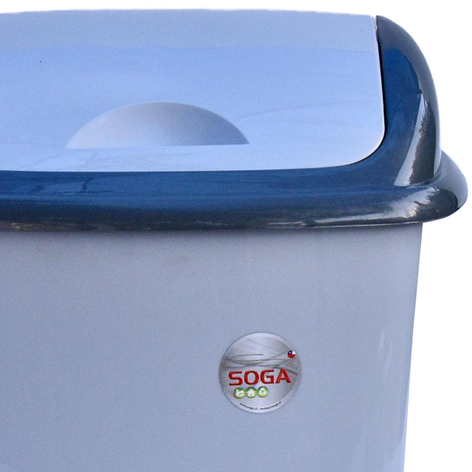 Basurero 7 Litros Polipropileno Gris grafito | Sodimac - Falabella