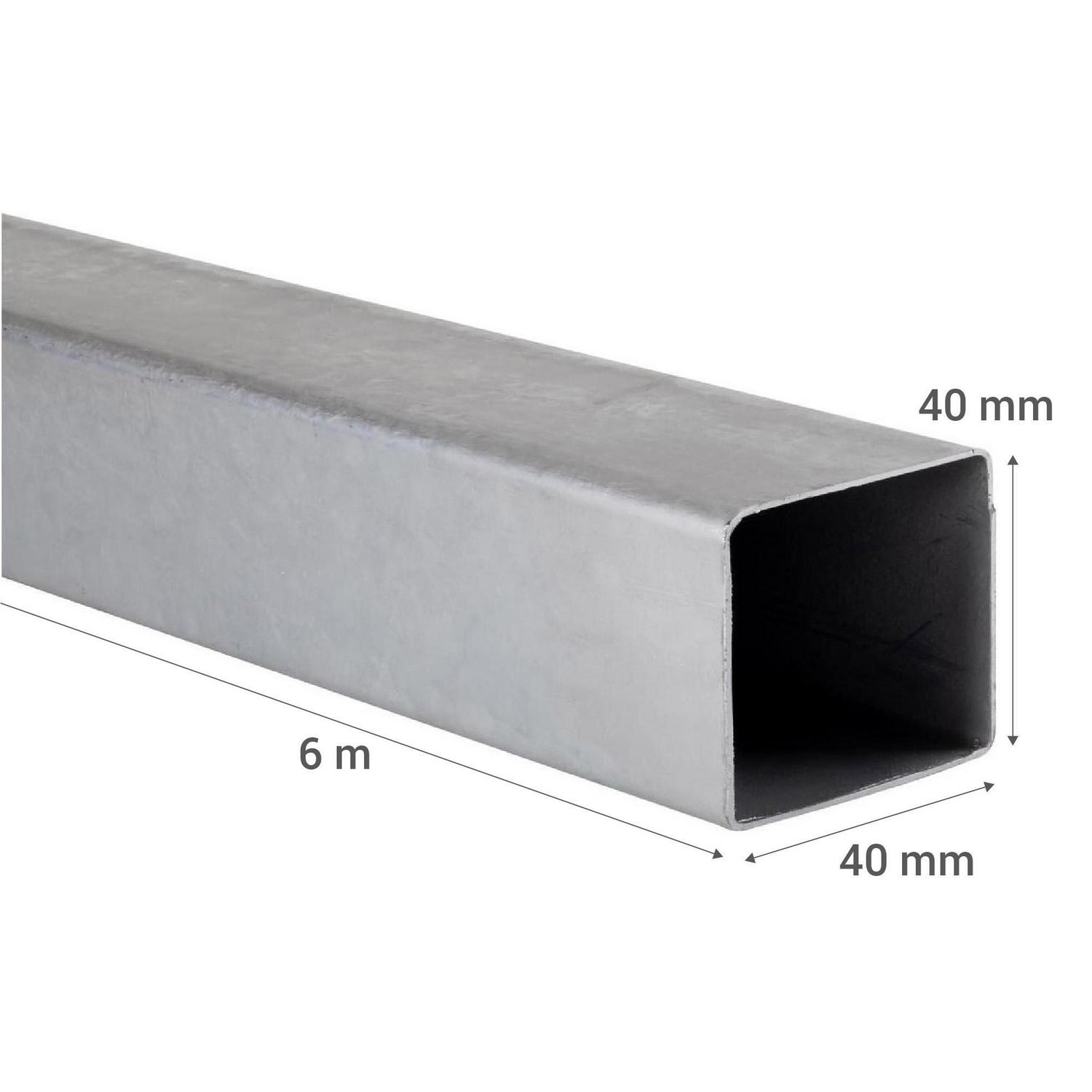 Perfil Cuadrado Acero Galvanizado 40x3 mm 6 m | Sodimac Chile