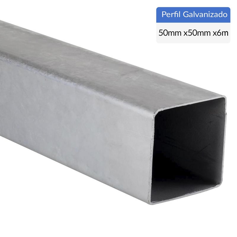 Perfil Cuadrado Acero Galvanizado 50x2 mm 6 m | Sodimac - Falabella