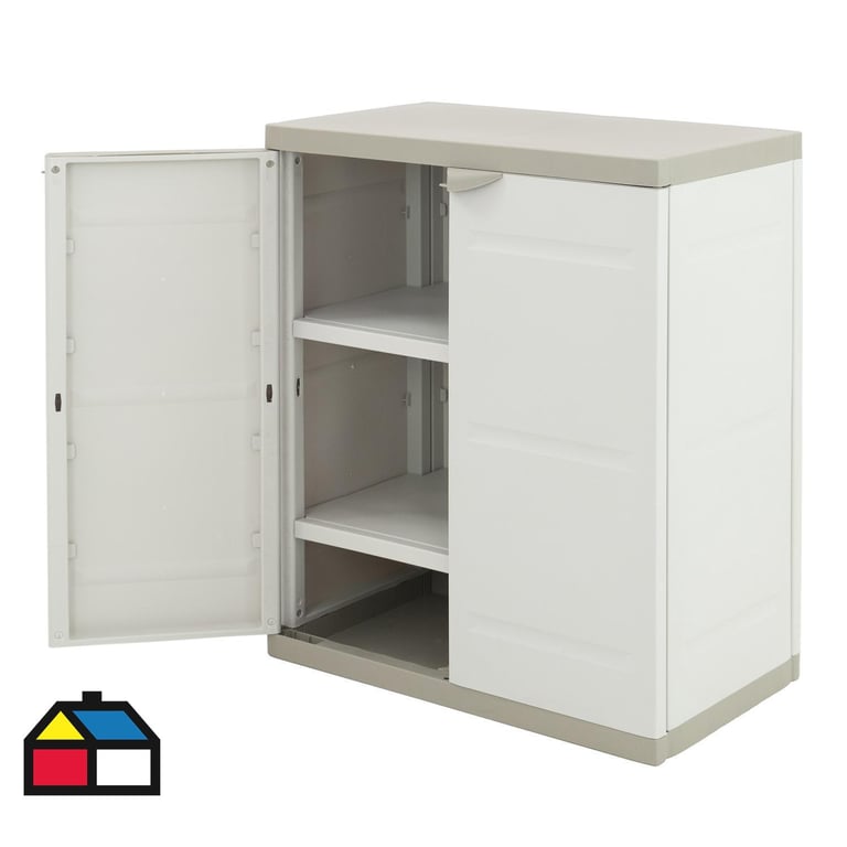 Armario Titanic Plástico 2 Nivel(es) 70x88x44 cm Gris Claro | Sodimac ...