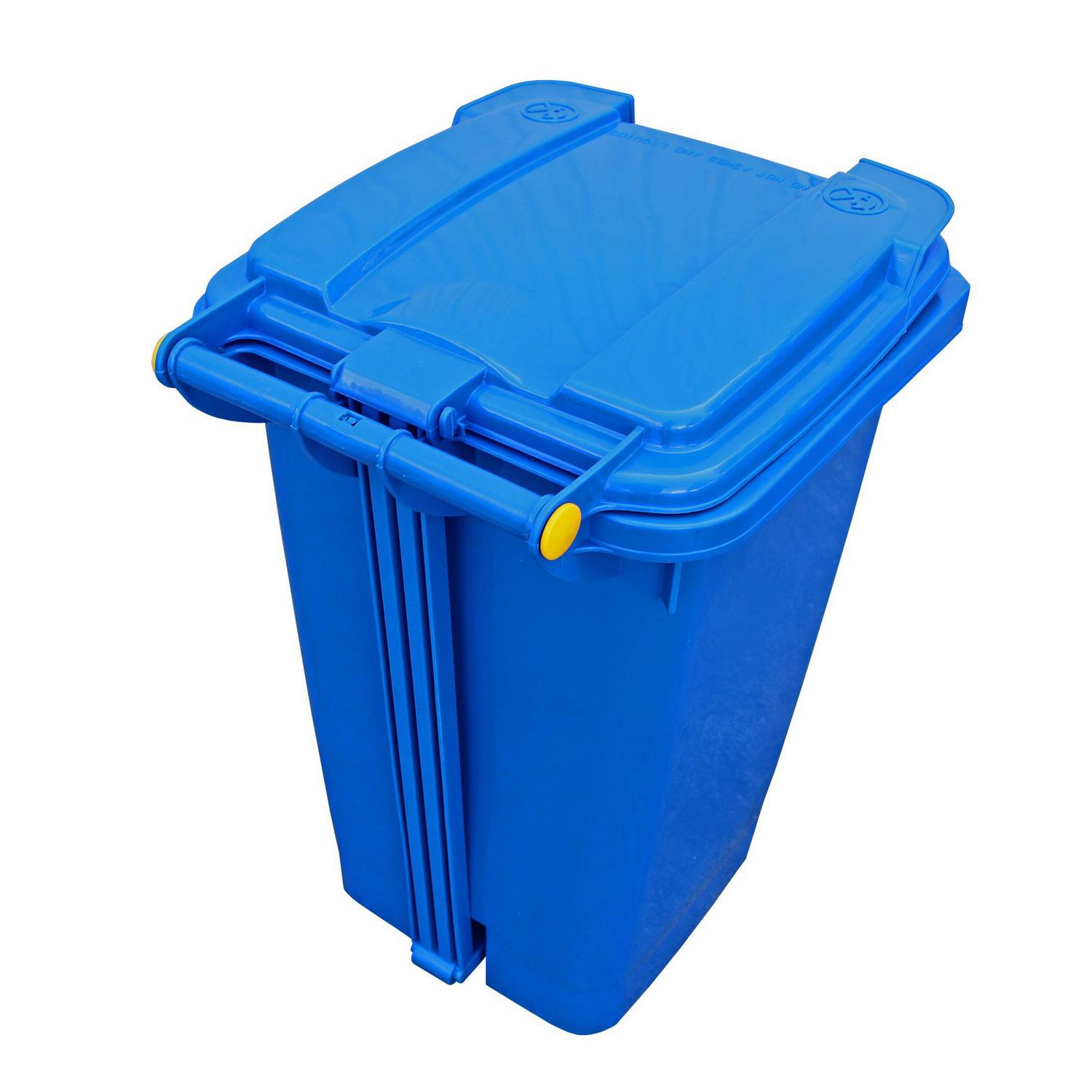 Basurero Contenedor basura 60 L 2 ruedas azul | Sodimac - Falabella