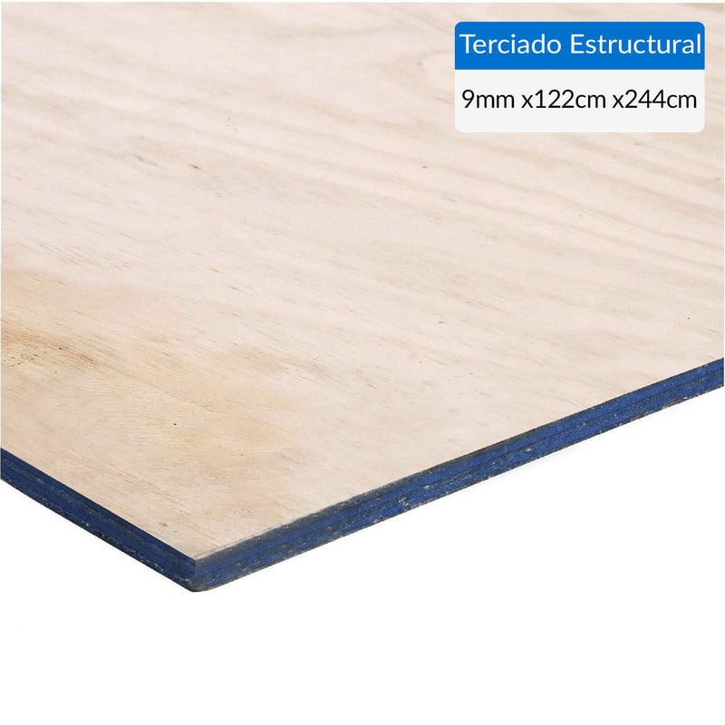 Terciado estructural 9mm 1,22x2,44 | Sodimac Chile