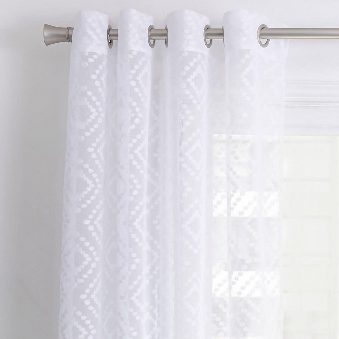 Cortina velo devore 140x220 cm blanco | Sodimac - Falabella
