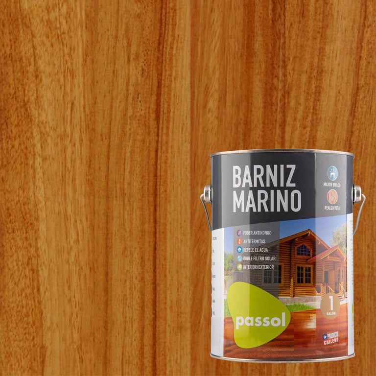 Barniz marino Brillante 3.7 kg Miel | Sodimac - Falabella