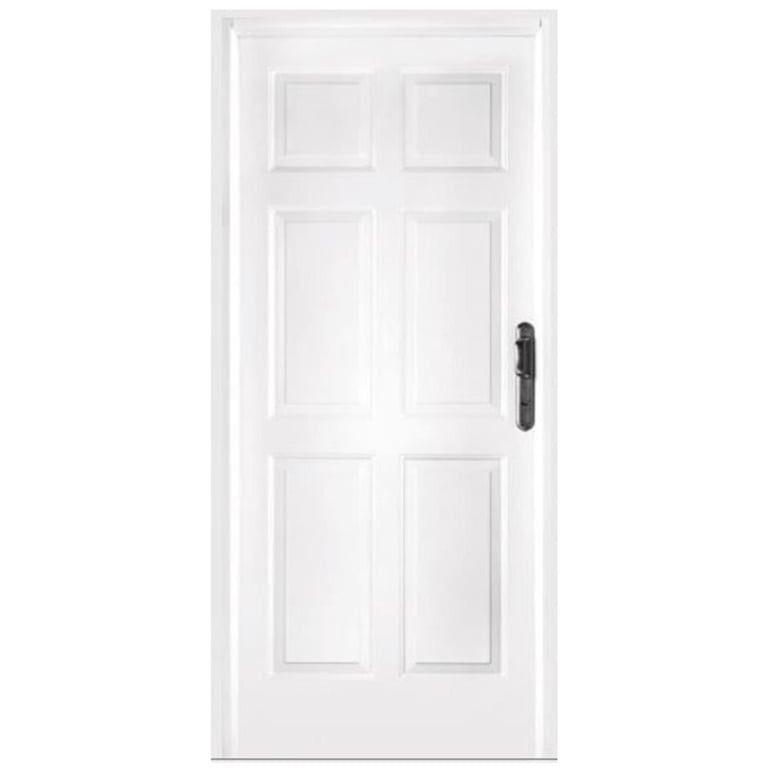 Kit Puerta Exterior Acero galvanizado 84x210 cm 6 Paneles Izquierda ...