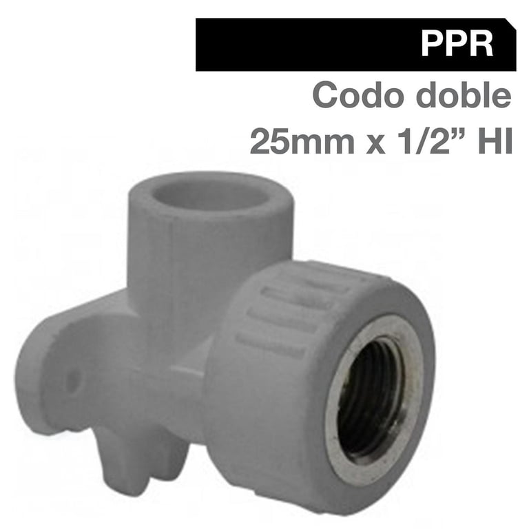 Codo Doble PPR 25 X 1/2" Hi | Sodimac - Falabella