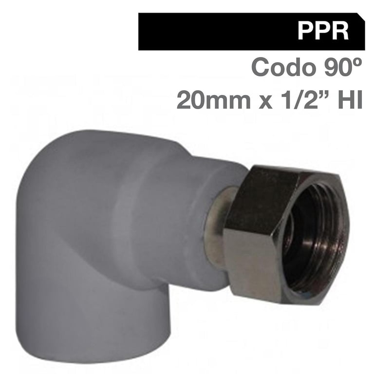 Codo PPR 20 mm X 1/2" Hi Girable | Sodimac - Falabella