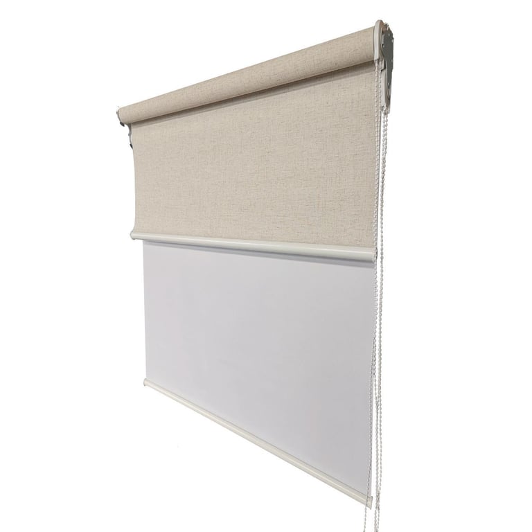 Roller doble black out+tela lino | Sodimac - Falabella