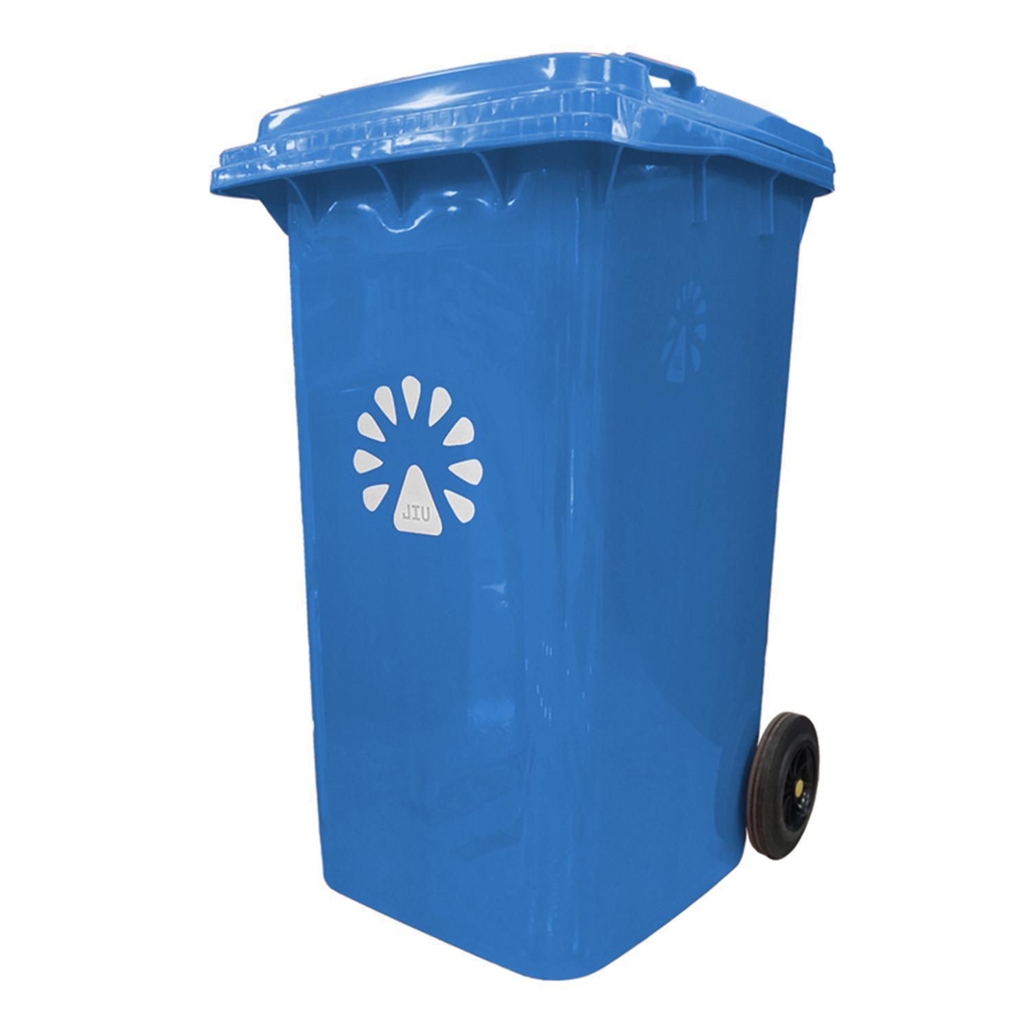 Basurero 240 Litros Polietileno de alta densidad Azul | Sodimac - Falabella