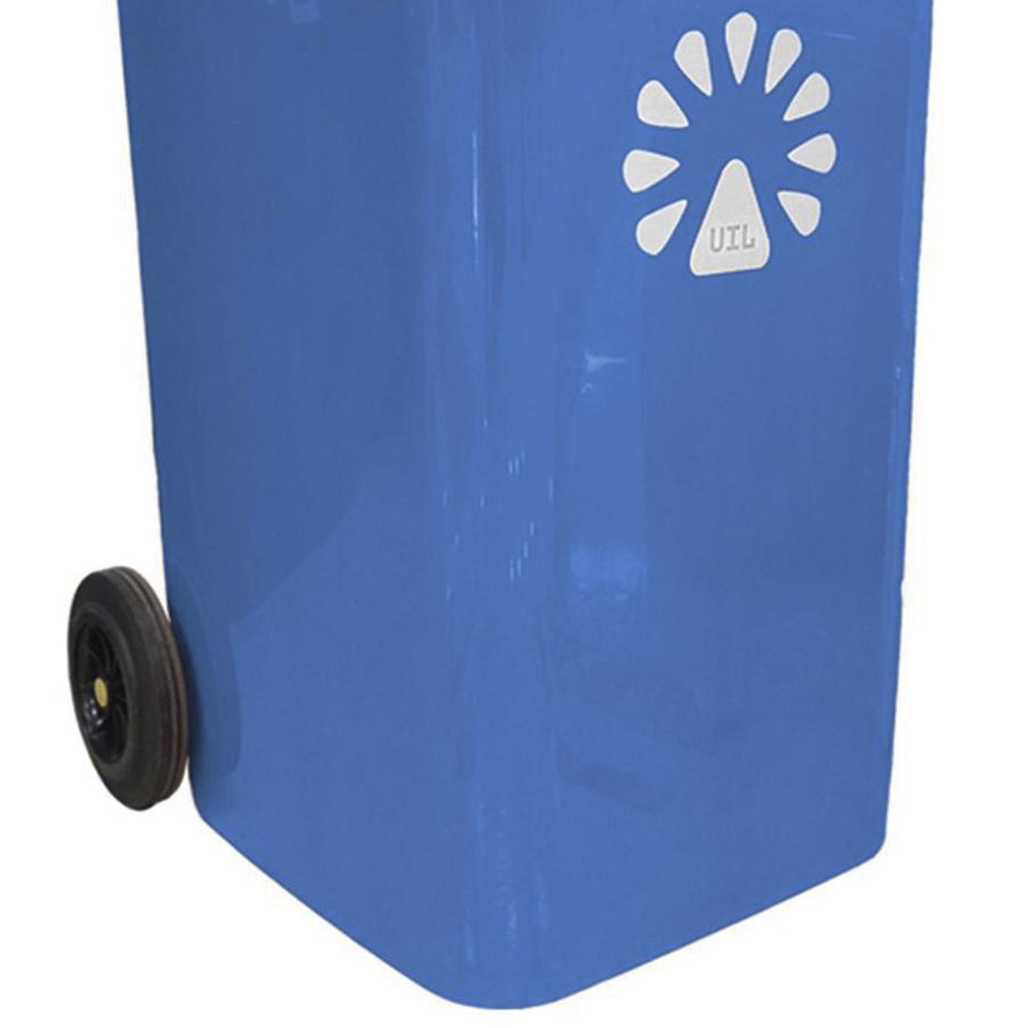 Basurero 240 Litros Polietileno de alta densidad Azul | Sodimac - Falabella