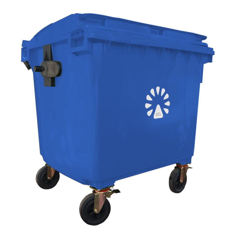 Basurero 1100 Litros Polietileno de alta densidad Azul | Sodimac ...