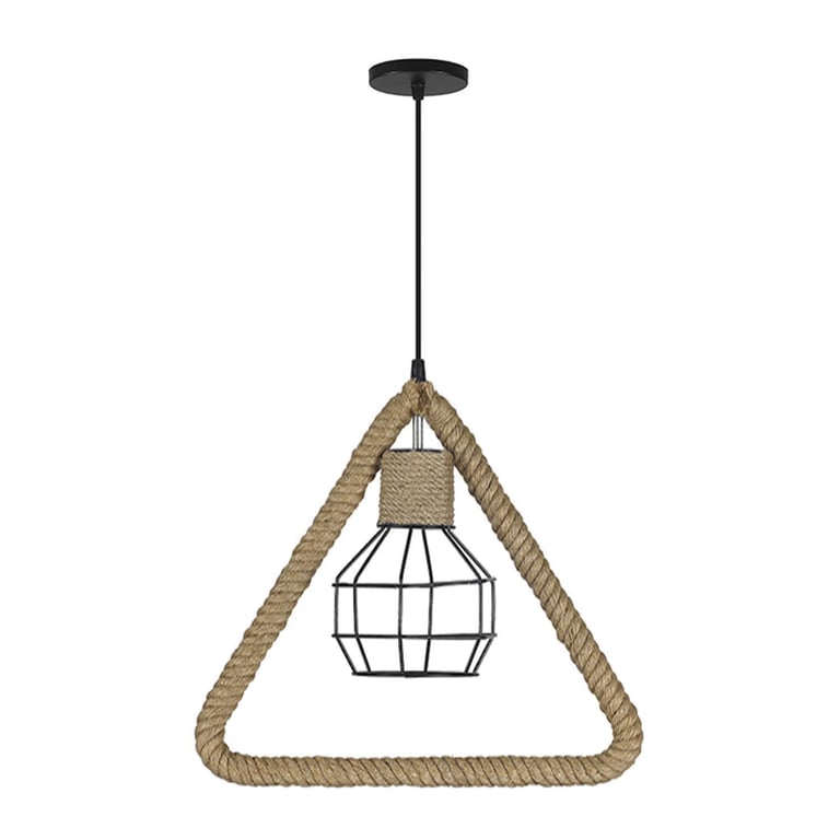 Lámpara Colgante Estilo Rústico Triangular E-27 | Sodimac - Falabella