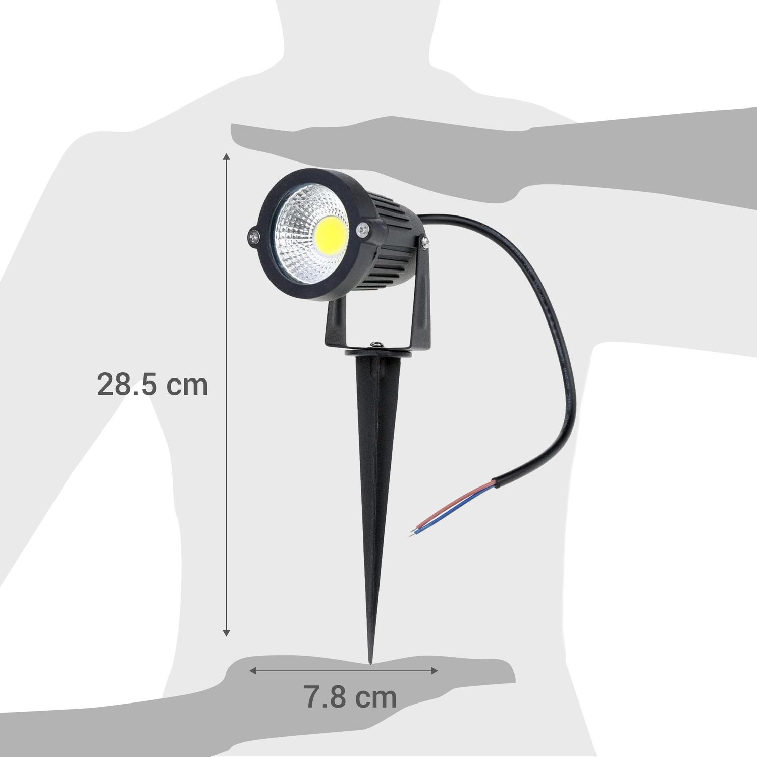 Pack 5 Focos Led Estaca Jardín 7 W IP00 420 lm Luz Fría | Sodimac ...