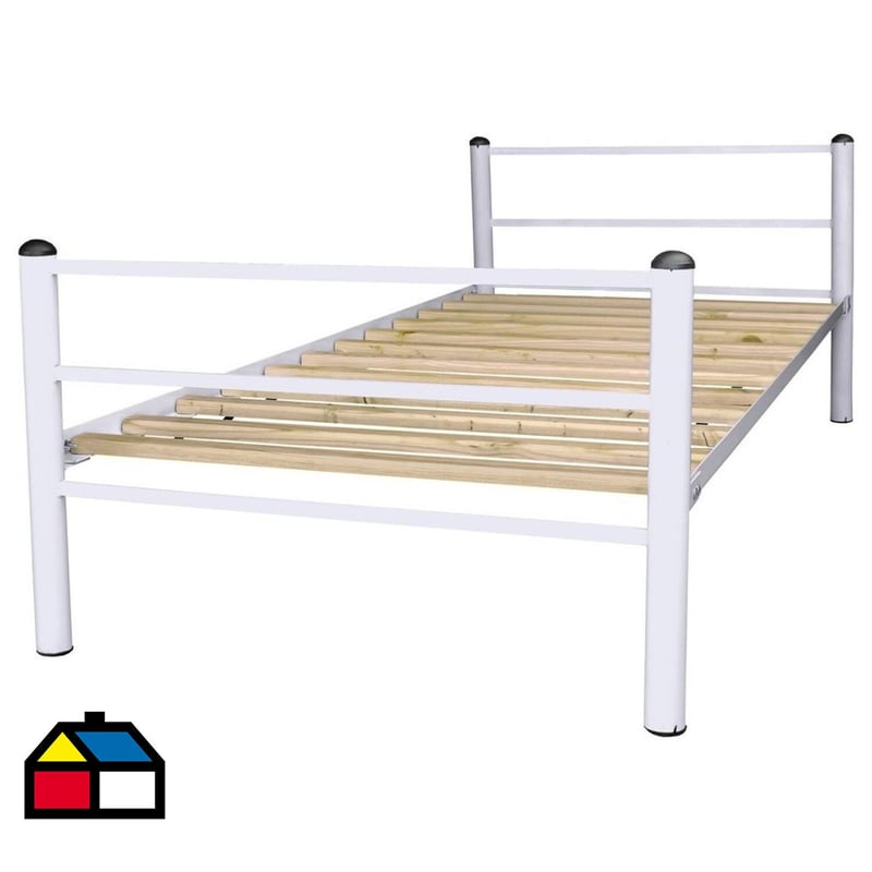 Cama Economica 1.5 Plaza Blanco | Sodimac - Falabella