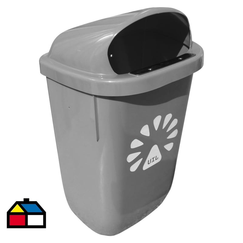 Basurero 50 Litros Gris | Sodimac - Falabella