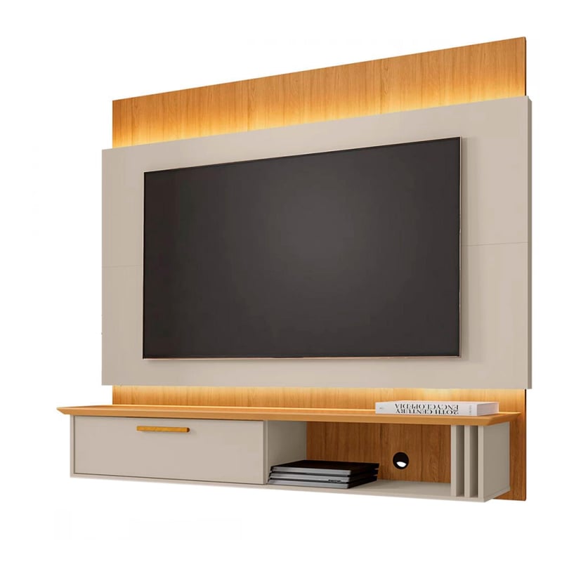 Panel rack tv 65 paris blanco 146x160x36 cm | Sodimac - Falabella