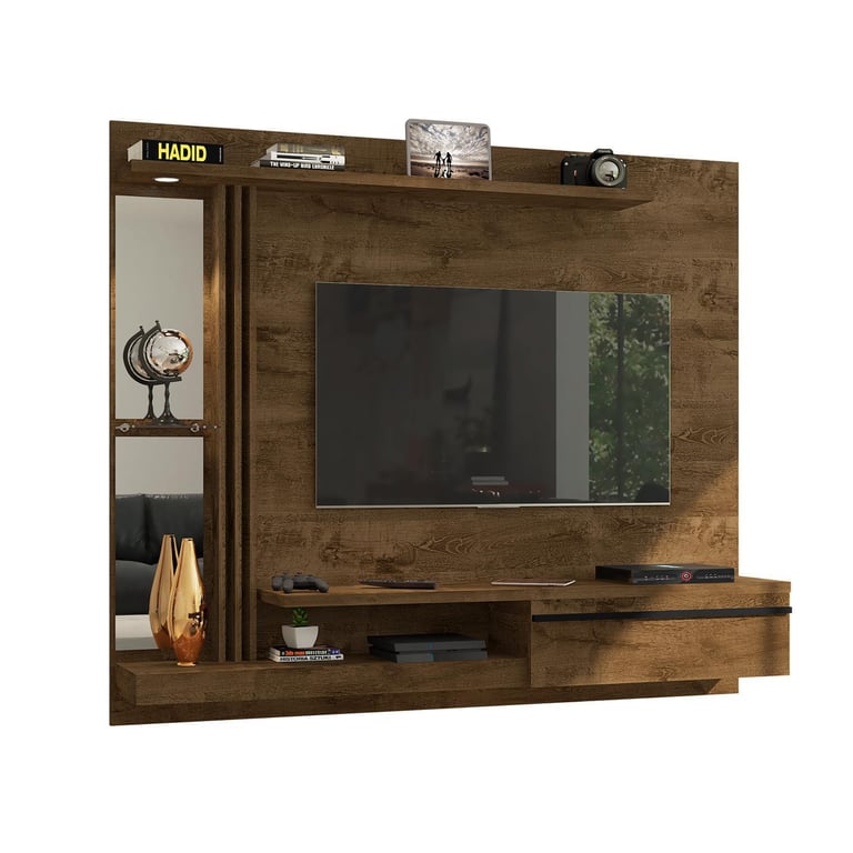 Panel tv 55" denver rústico 136X160X29 cm | Sodimac - Falabella