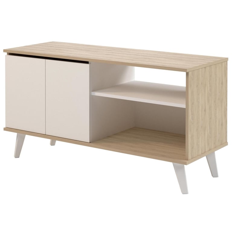 Rack Narvik bajo 111x42x58 cm madera/blanco | Sodimac - Falabella